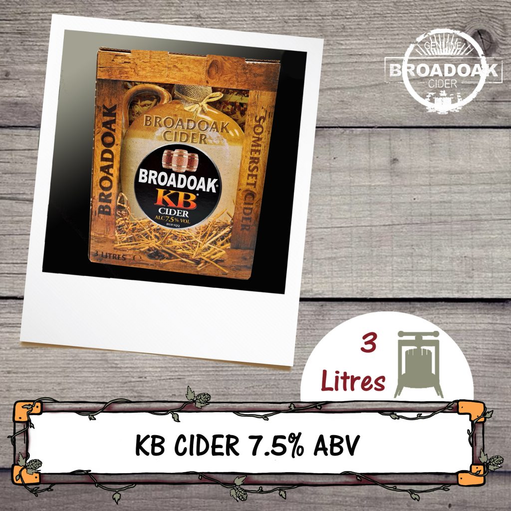 KB 7.5% – 3L Broadoak Cider – Chantry Brewery