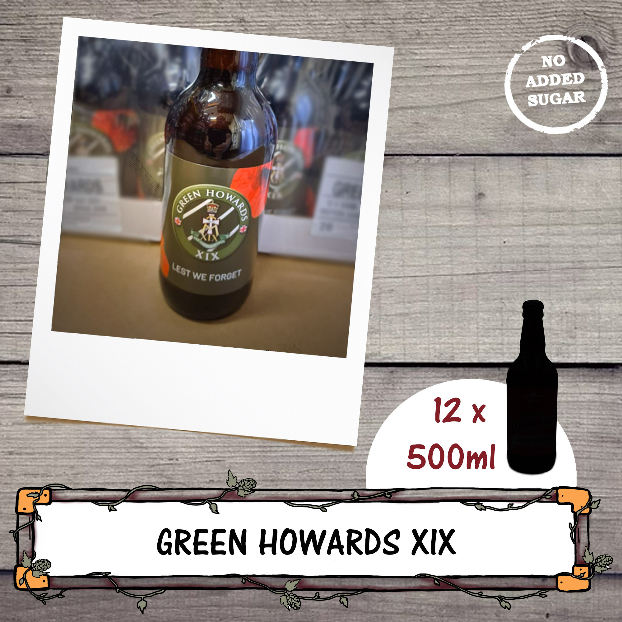 Green Howards 4.1% – 12 x 500ml bottles – Chantry Brewery